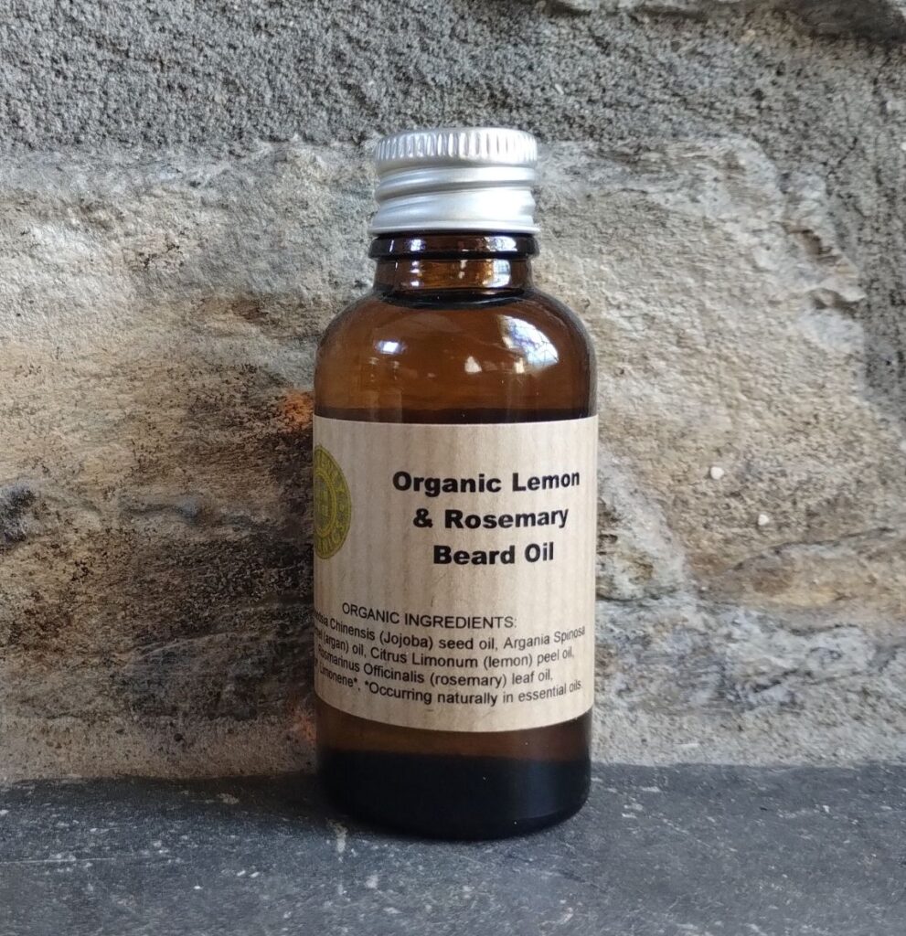 Organic Lemon & Rosemary Beard Oil | Organic Skincare | Vegan Skin Care